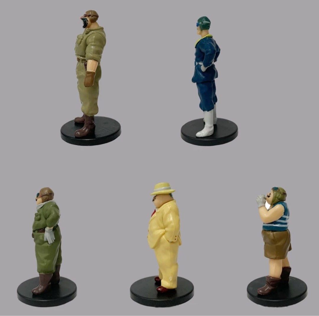 Rare Studio Ghibli Porco Rosso Crimson Pig Pilot PVC Action Figures ...