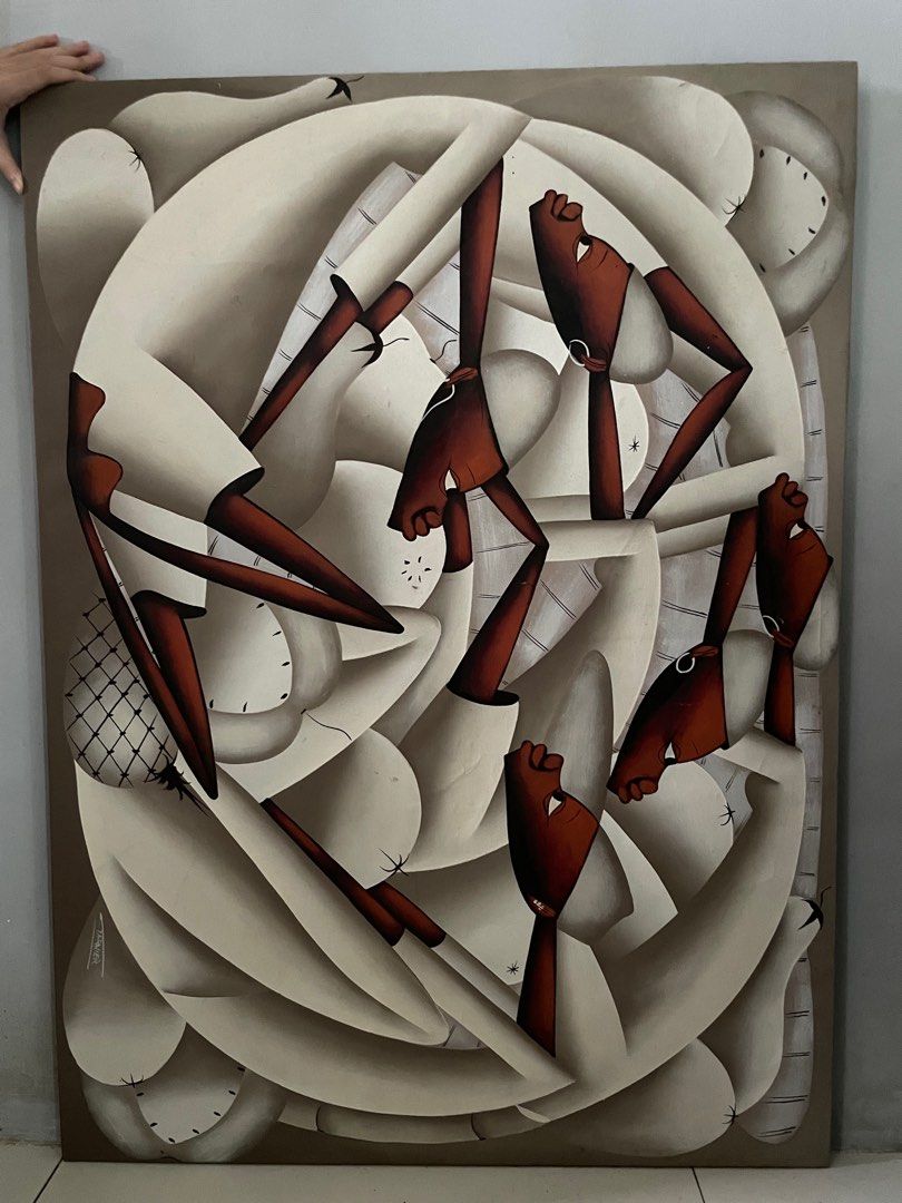 Rare, Vintage Original Oil Painting by Haitian Artist Laurent Casimir ...