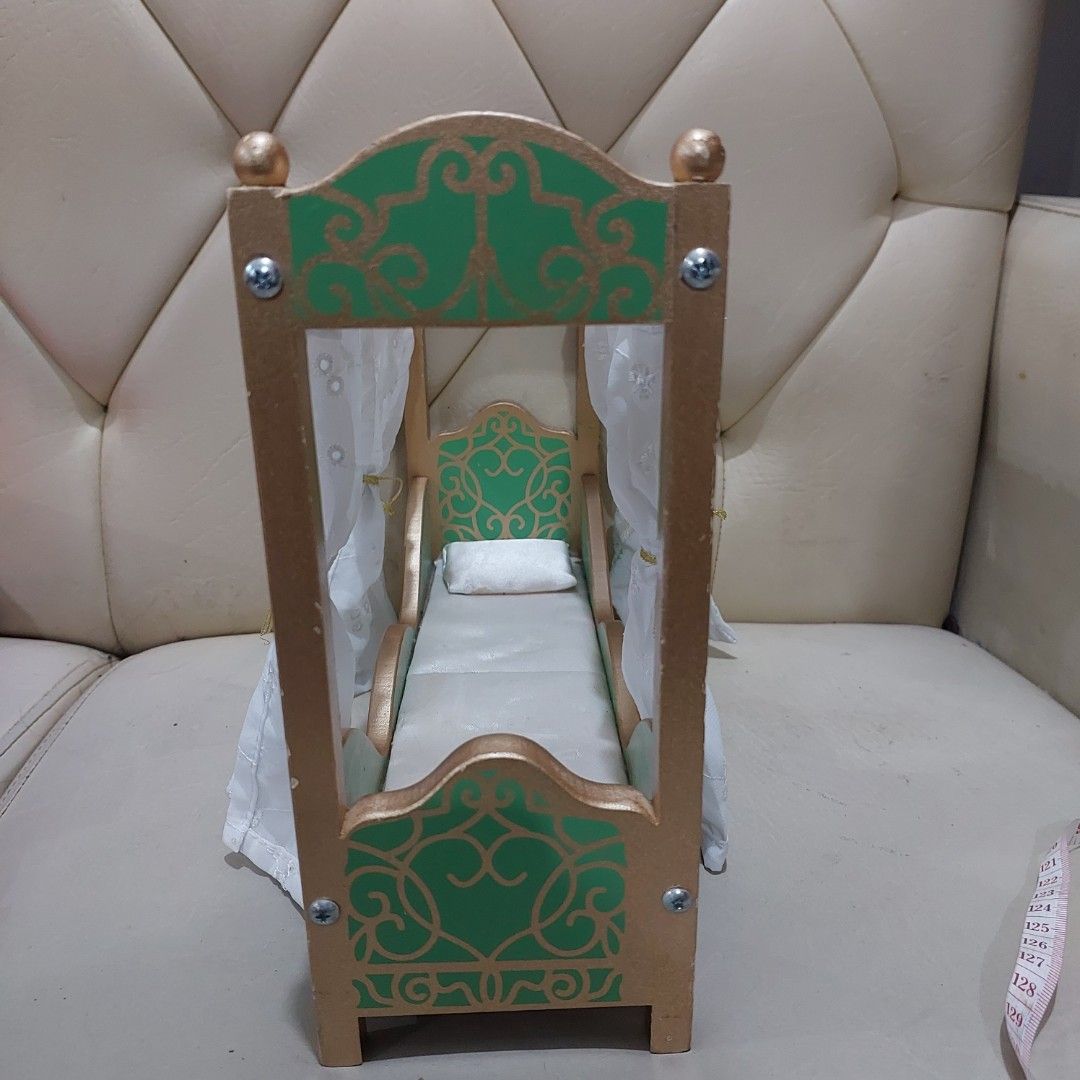 RareVintage Barbie wooden bed, Hobbies & Toys, Toys & Games on Carousell