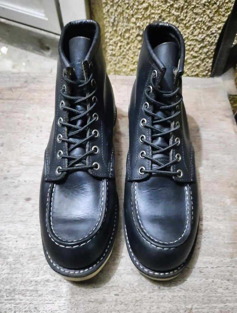 Red Wing 9075 Black Moc Toe, Men's Fashion, Footwear, Boots on Carousell