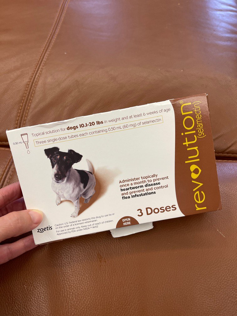 Revolution for dogs 10.1-20lbs - ONE dose, Pet Supplies, Health ...