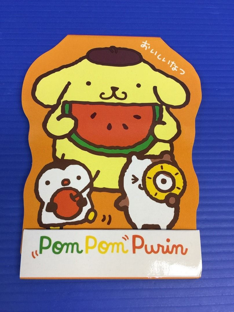 Sanrio PomPomPurin 布丁 布甸狗 1999-2016年五色布甸 西瓜 人形 食譜便條簿各款, 興趣及遊戲, 手作＆自家設計, 文具 - Carousell