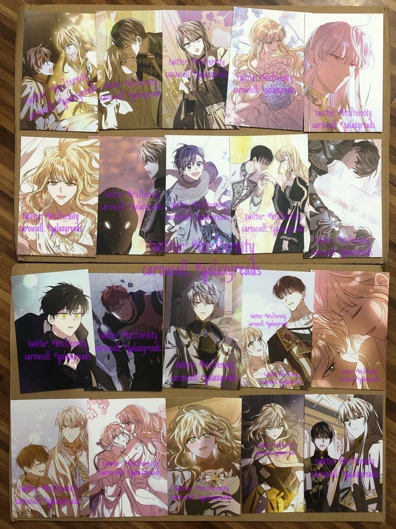 Saving My Sweetheart x Cafe BeOn Official Goods [Postcards, Manhwa ...