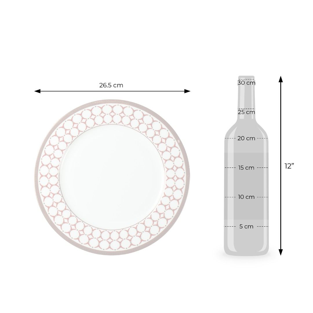 Scarlet Art Deco 4-Piece Plate Set, Furniture & Home Living ...