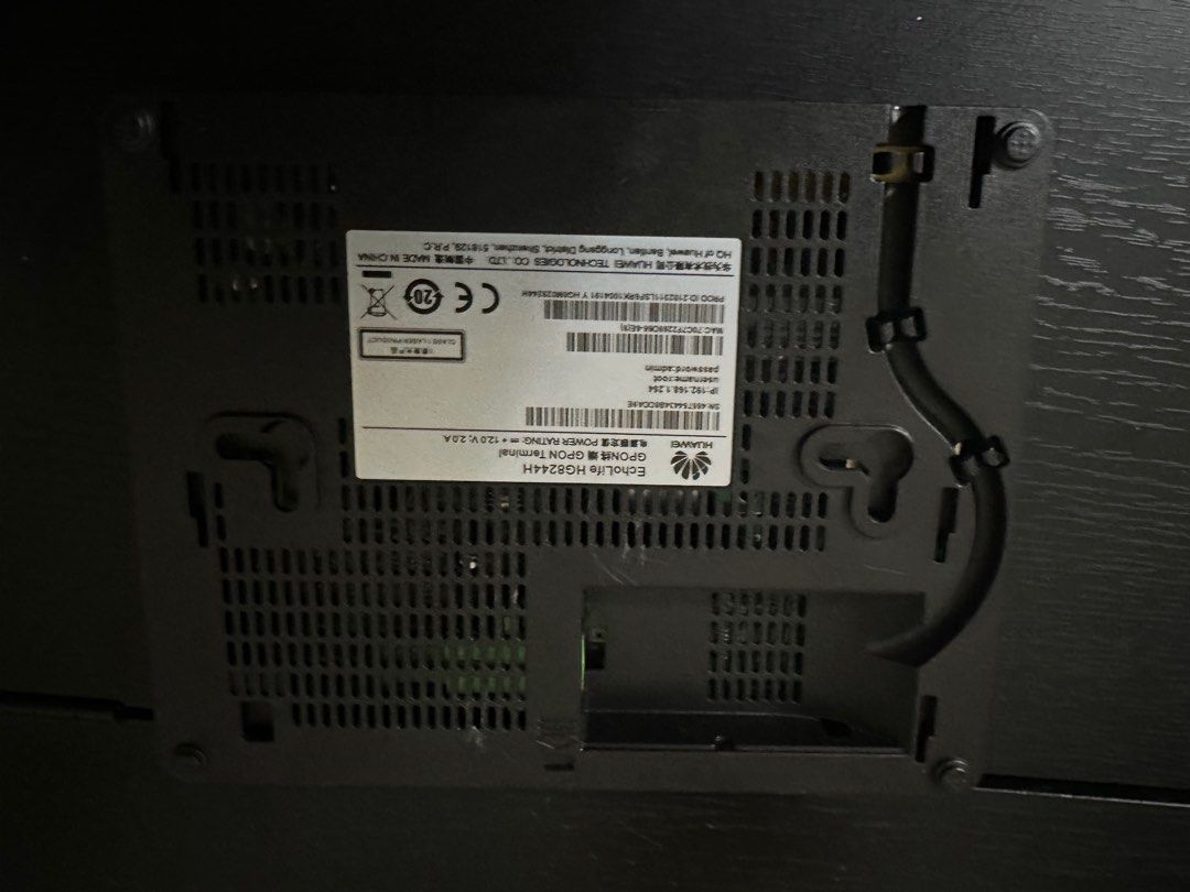 Singtel Huawei optical router, Computers & Tech, Parts & Accessories ...