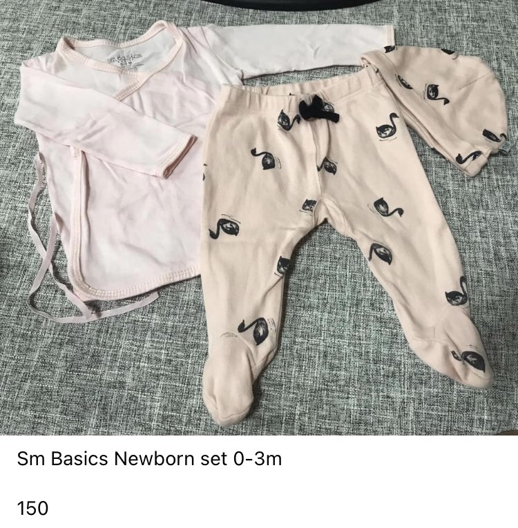 SM basics Newborn Set, Babies & Kids, Babies & Kids Fashion on Carousell