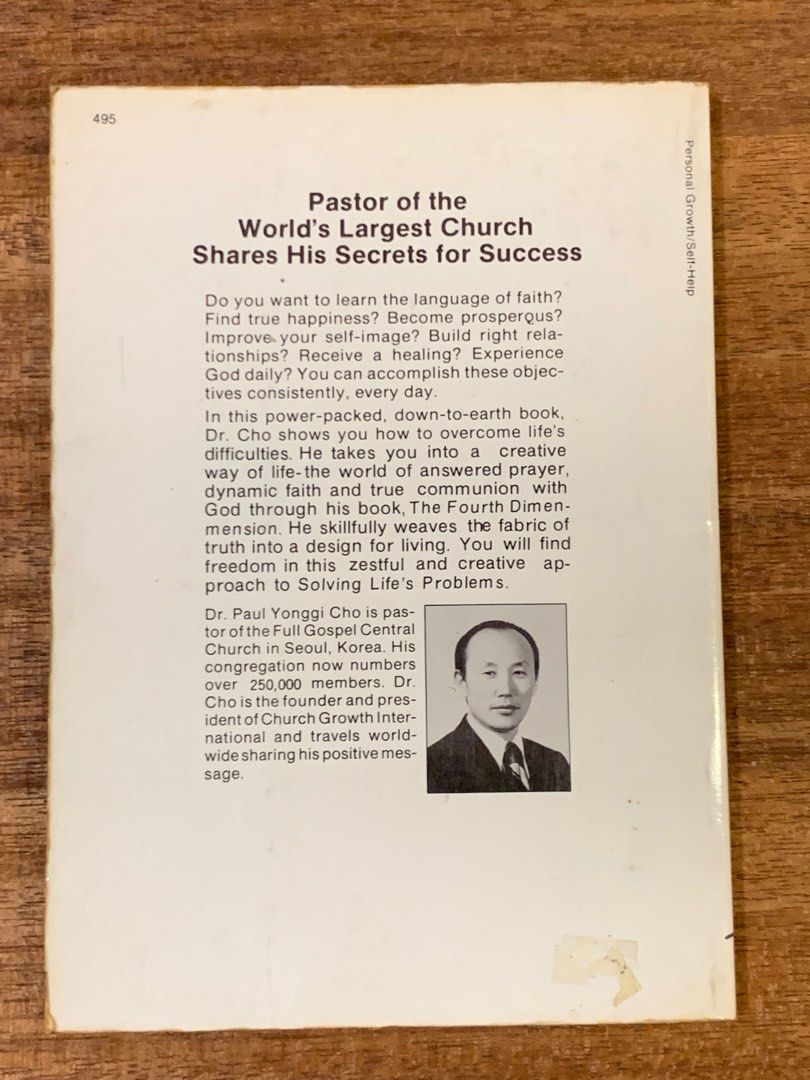 SOLVING LIFES PROBLEMS book by Dr. Paul Yonggi Cho, Hobbies & Toys ...
