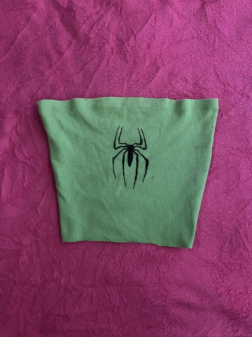 spider tube top, Women's Fashion, Tops, Others Tops on Carousell