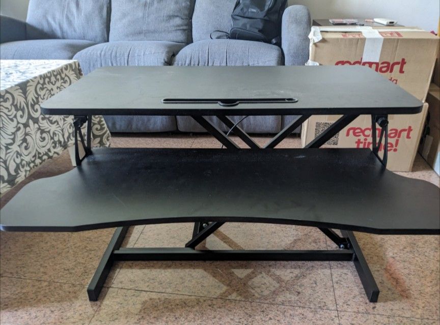 Standing desk table extender, Furniture & Home Living, Furniture ...