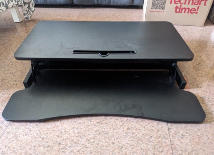 Standing desk table extender, Furniture & Home Living, Furniture ...