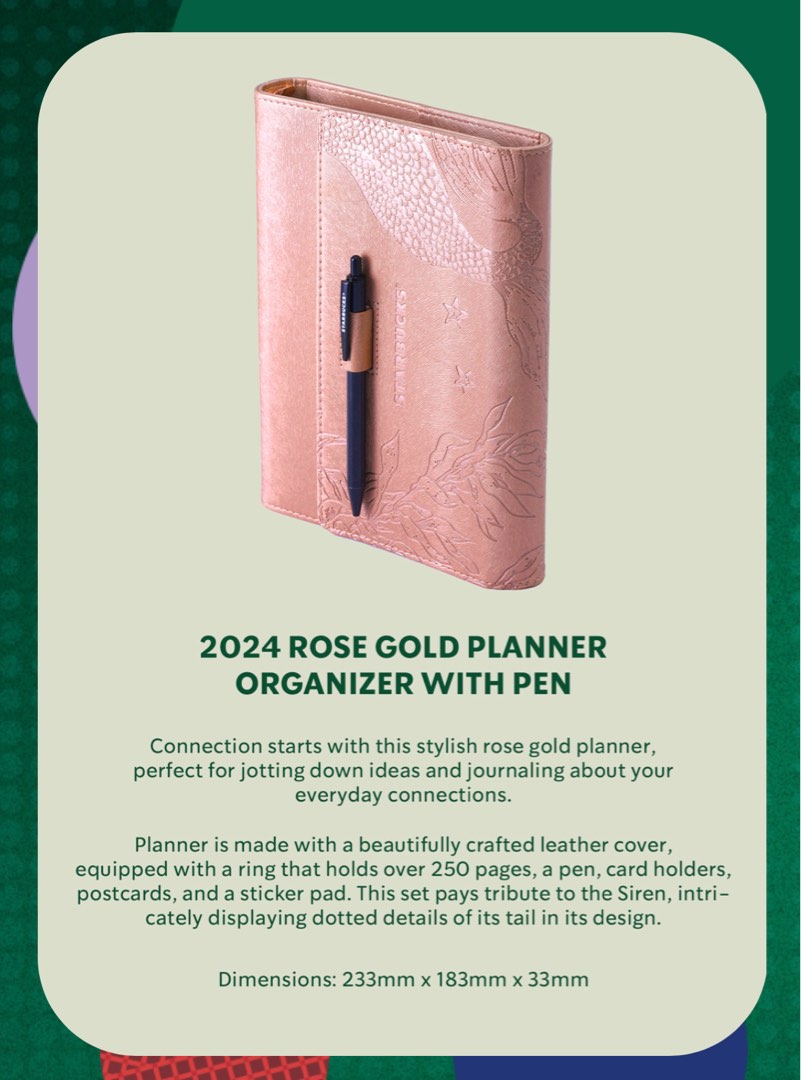 STARBUCKS SB Planner 2024 - FREE SHIPPING, Everything Else, Others on ...