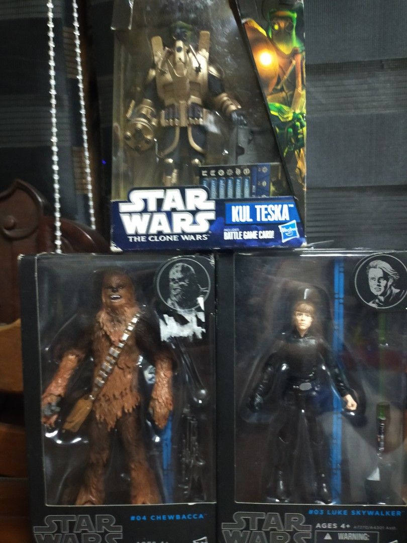 Starwars hashbro Luke Skywalker Chewbacca Kul Teska sold as set ...
