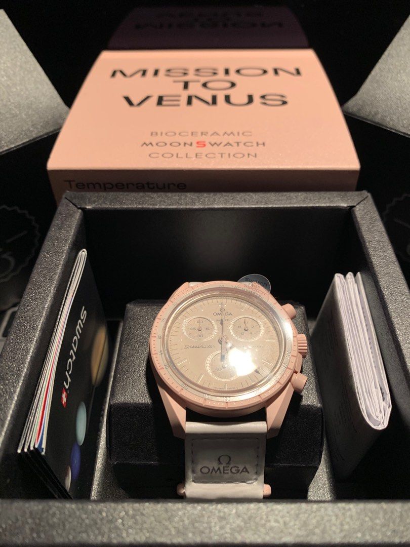Swatch x Omega Mission to Venus Watch, Luxury, Watches on Carousell