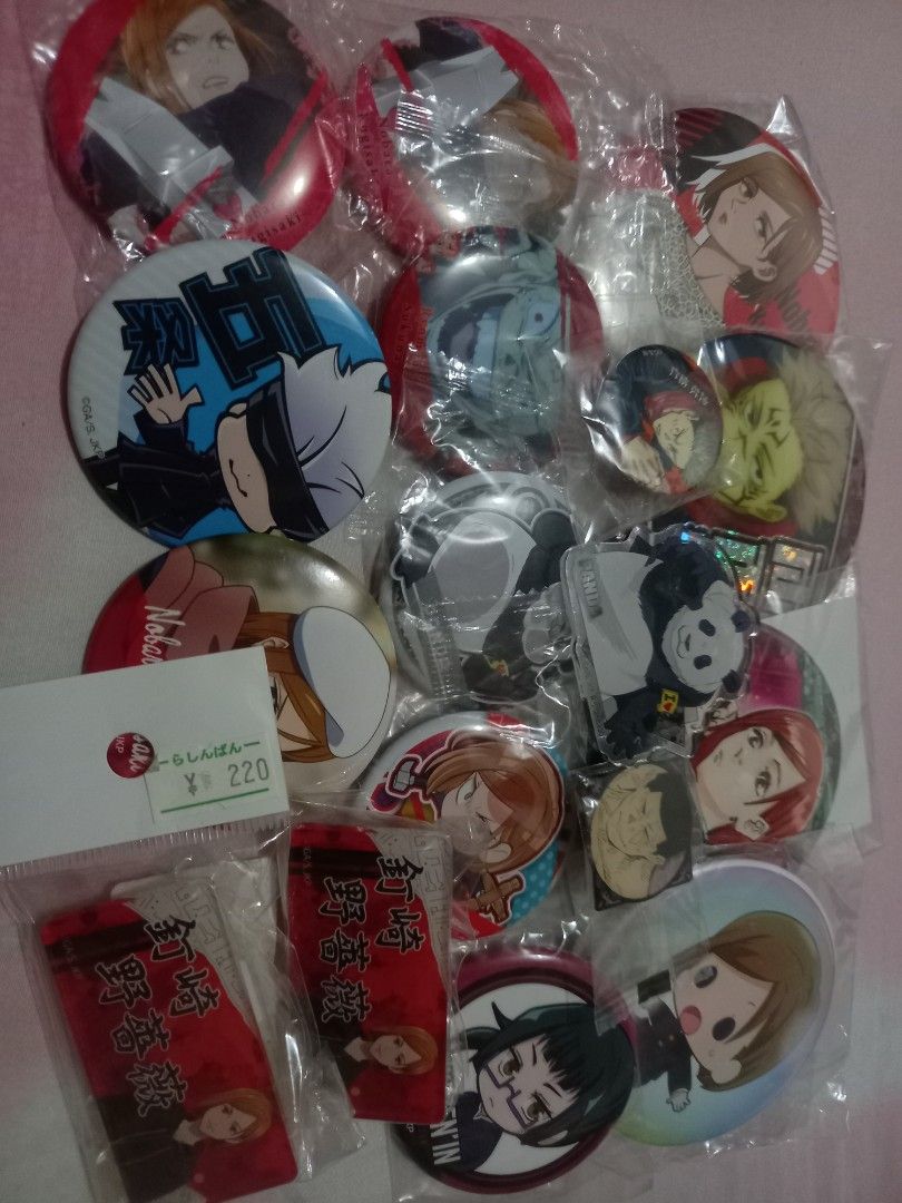 [TAKE ALL] JJK Jujutsu Kaisen Badge Pins and Nametags, Hobbies & Toys ...