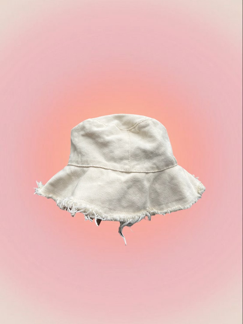 tattered bucket hat, Men's Fashion, Watches & Accessories, Caps & Hats ...