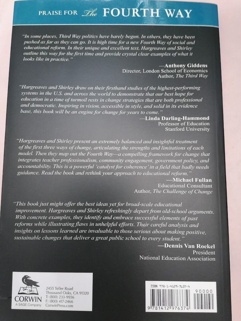 The Fourth way: The Inspiring Future For Educational Change (Free ...