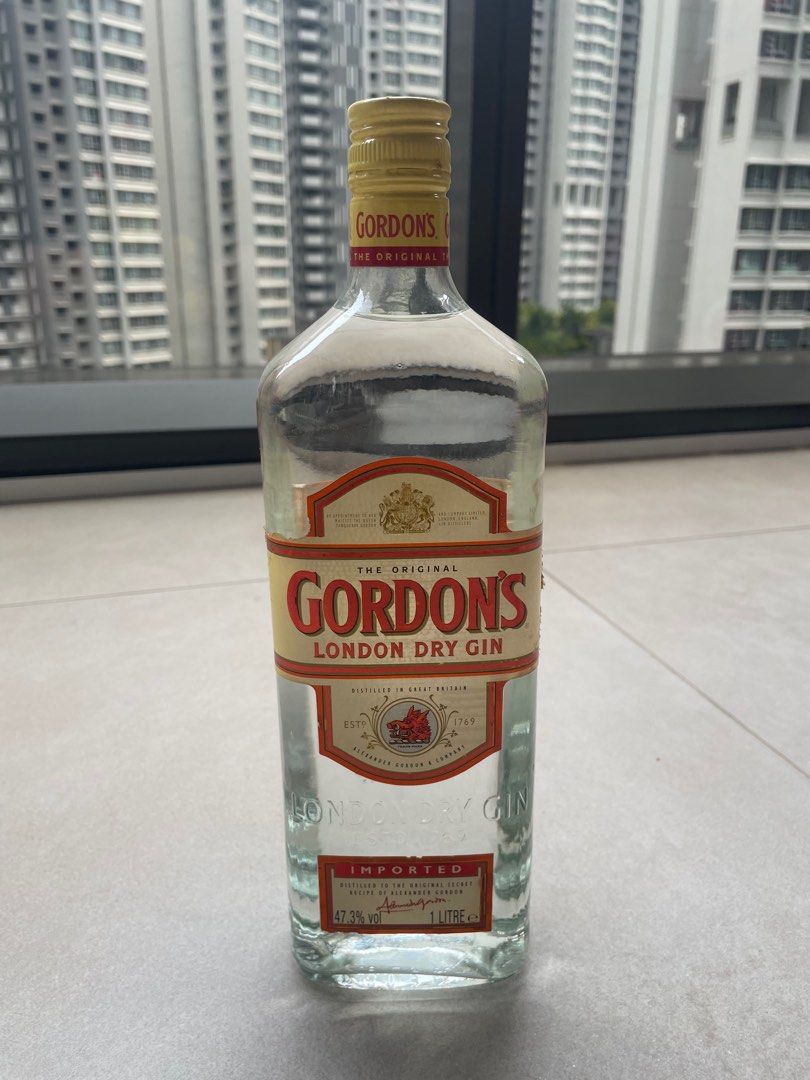 The Original Gordon’s London Dry Gin - 1Litre, Food & Drinks, Alcoholic ...