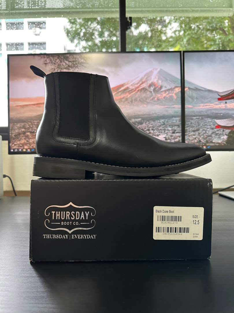 THURSDAY BOOT Black Duke Boot, Men's Fashion, Footwear, Boots on Carousell