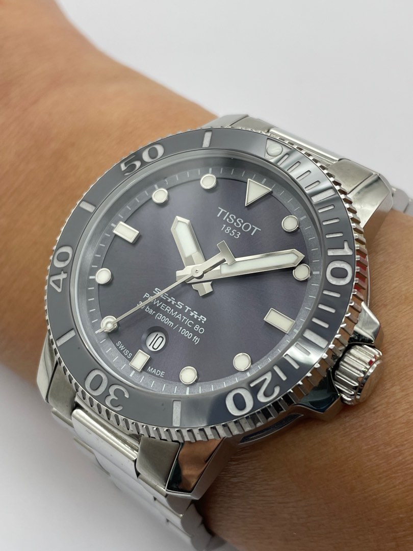 Tissot Seastar 1000 Powermatic 80 43mm Automatic Watch T120.407A, Men's ...