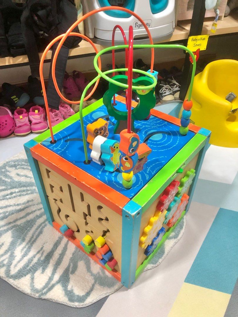 Toys R Us Wooden Giant Activity Cube, Babies & Kids, Infant Playtime on ...