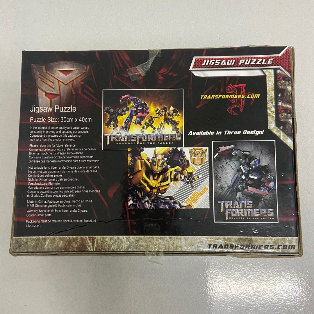 Transformers puzzle, Hobbies & Toys, Collectibles & Memorabilia, Fan Merchandise on Carousell