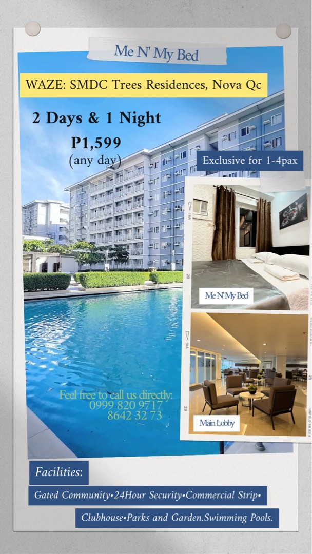 TREES RESIDENCES SMDC - Fairview, Qc (Landmark: SM Fairview), Property ...