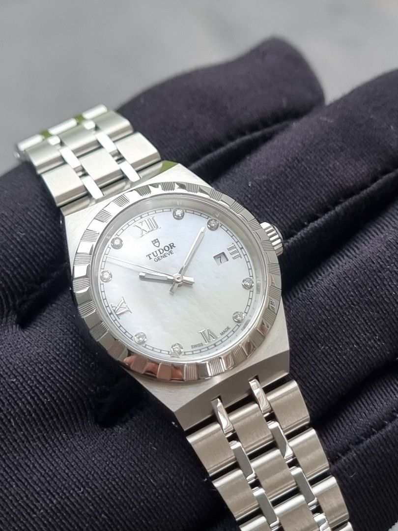 TUDOR 28 28MM MOTHER OF PEARL MOP DIAMOND DIAMONDS DIAL 28300 28300 ...