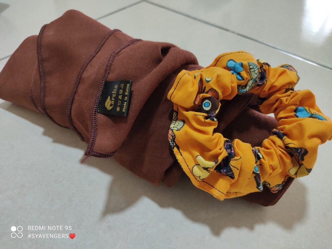 Tudung + Getah Rambut (NEW TAU), Women's Fashion, Muslimah Fashion ...