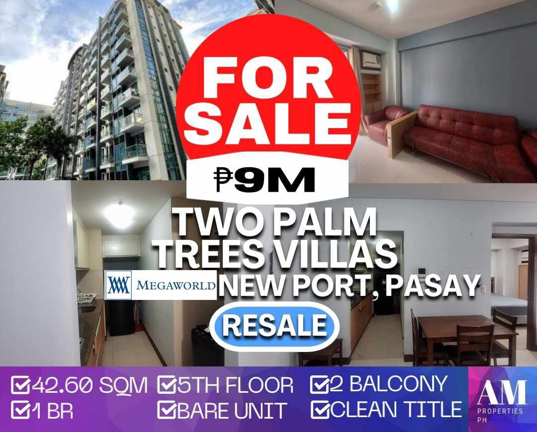 Two Palm Tree Villas 1BR Condo unit for sale (Newport, Pasay City ...