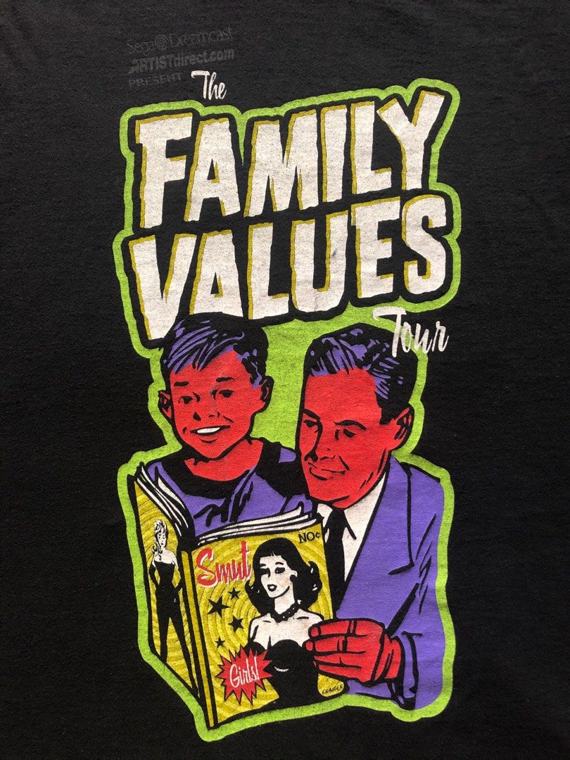 Vintage Family Values Band Tour Shirt, Men's Fashion, Tops & Sets ...