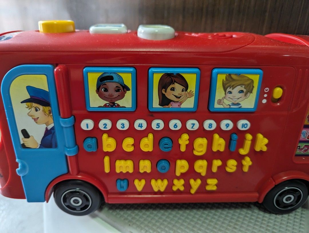 Vtech Bus with phonics sounds and music, Babies & Kids, Infant Playtime ...