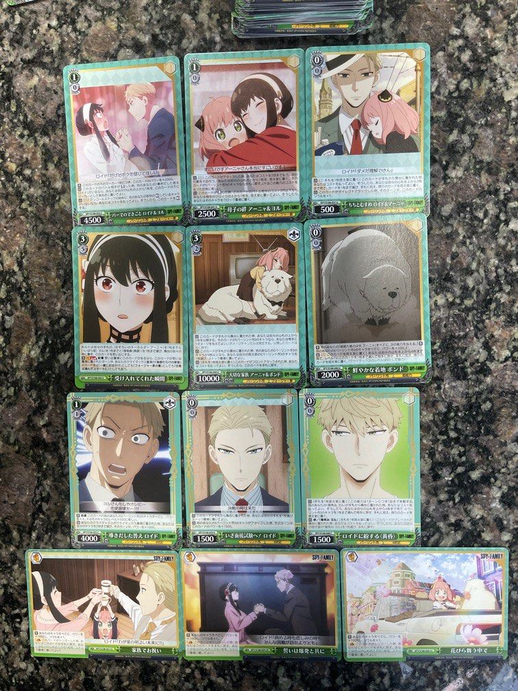 Weiss schwarz Anya Spy family, Hobbies & Toys, Memorabilia & Collectibles, Fan Merchandise on ...