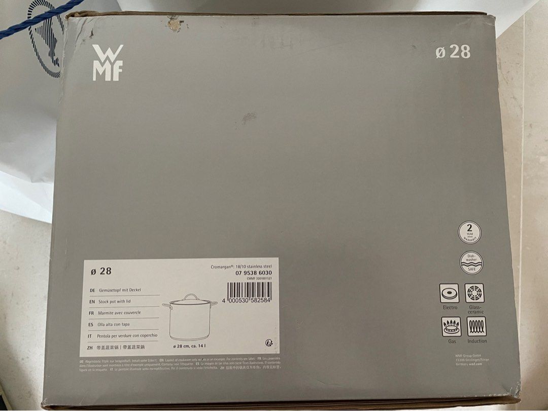 WMF Stock Pot 28cm, Furniture & Home Living, Kitchenware & Tableware ...