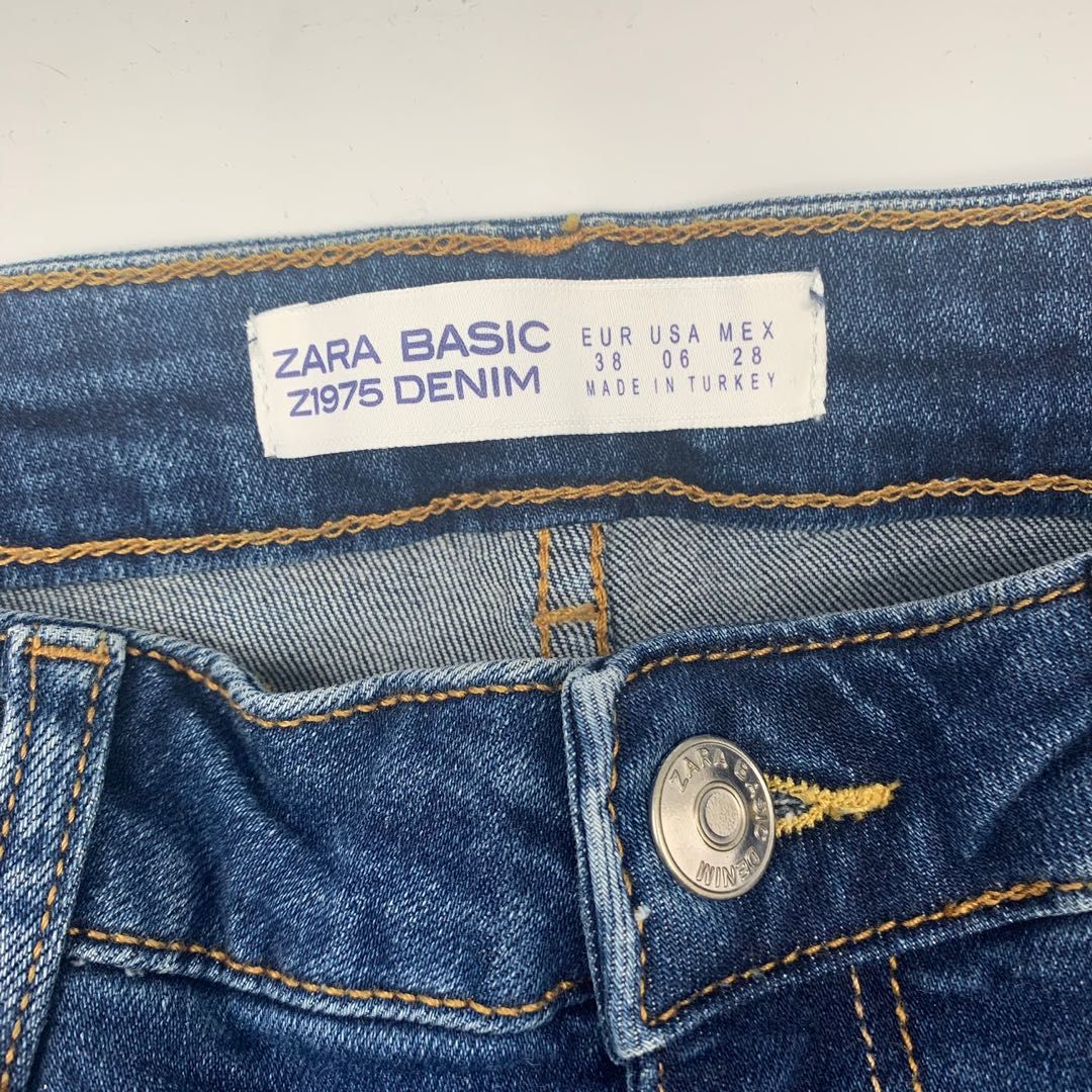 Zara Basic Denim, Women's Fashion, Bottoms, Jeans on Carousell