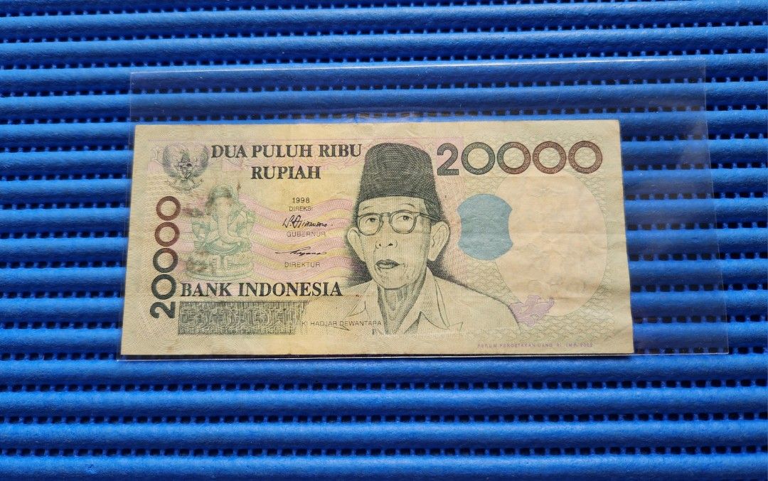 1998 Bank Indonesia 20000 Rupiah Ganesha Note CAZ 280459 Indonesian ...