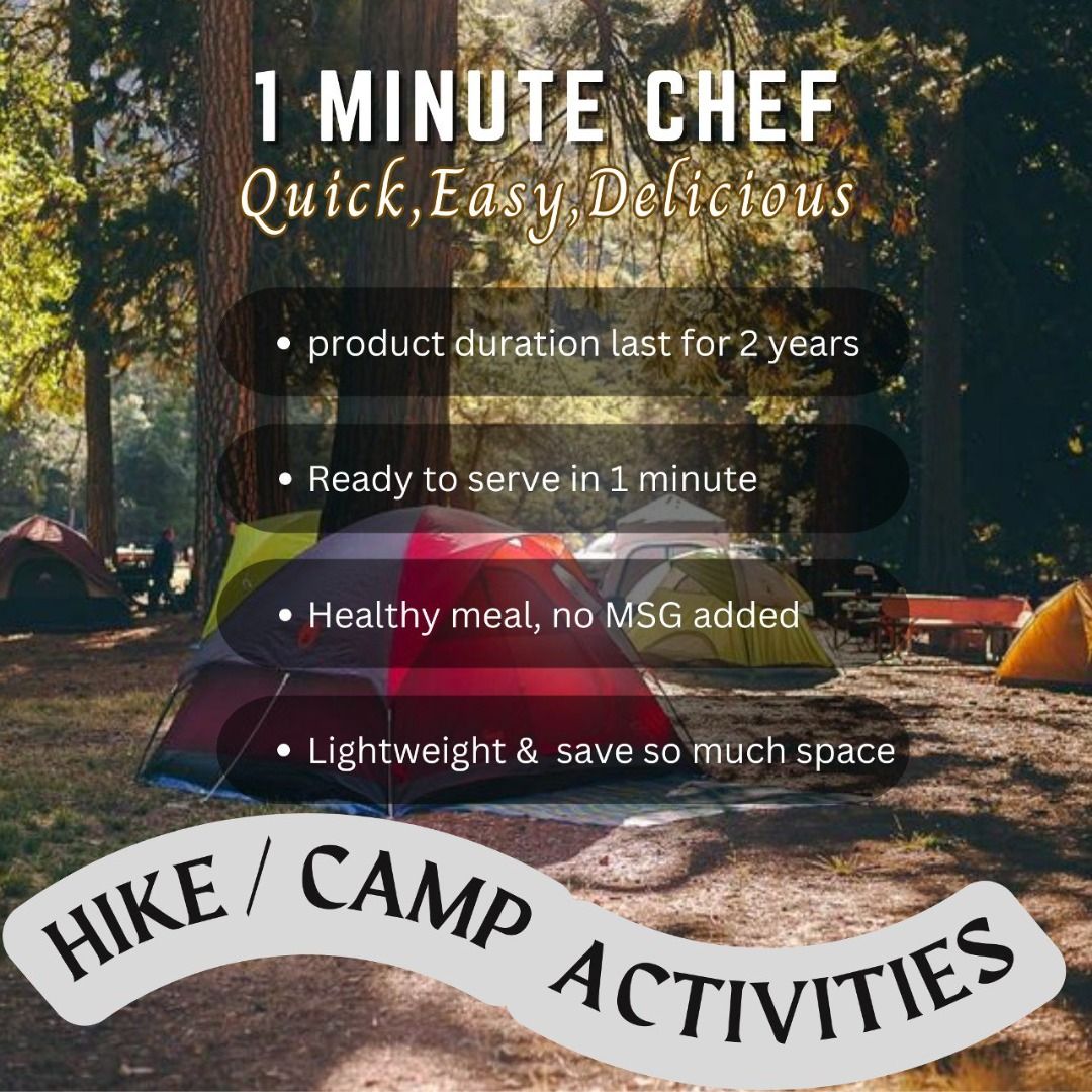 1 Minute Chef - VEGAN, Food & Drinks, Packaged & Instant Food on Carousell