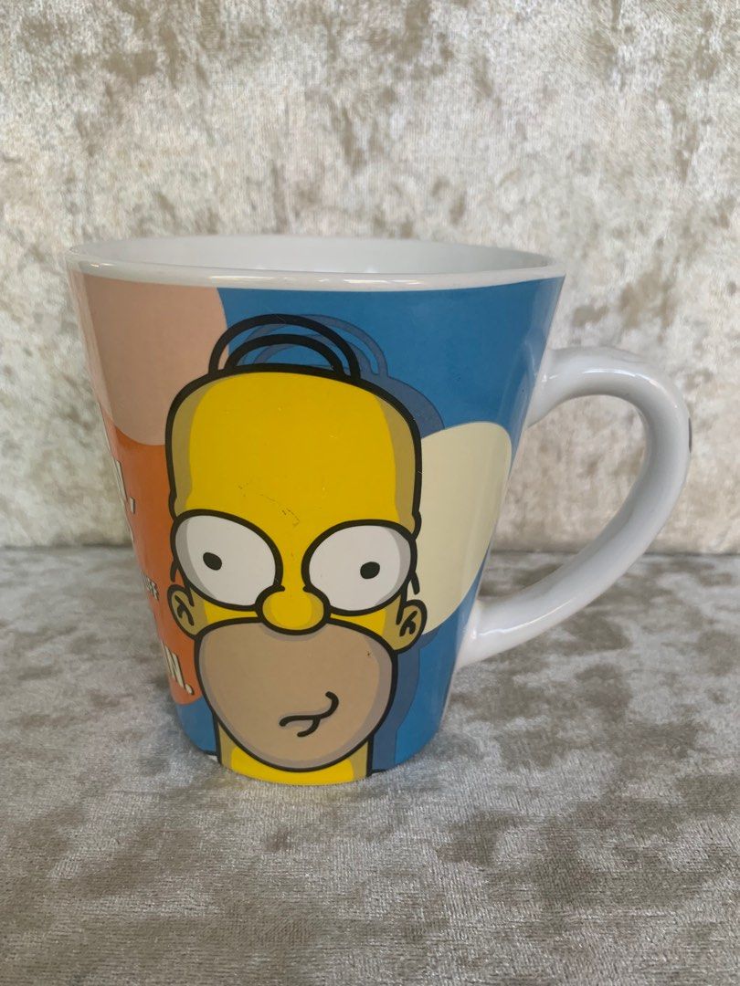 2004 Homer Simpson Kinnerton ceramic mug, Furniture & Home Living ...