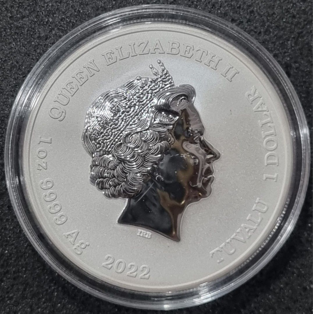 2022 1 oz Tuvalu Street Fighter - Chun Li Silver BU coin, Hobbies ...