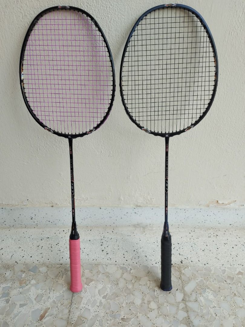 2 Apac 787 with kizuna z63x strings, Sports Equipment, Sports & Games ...