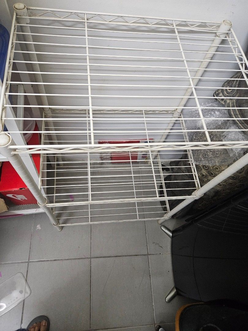 3 tier Metal Very Strong Rack and shelving unit, Furniture & Home ...