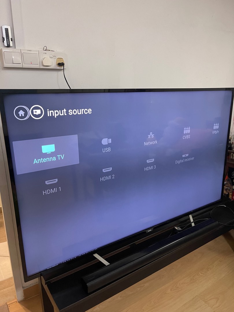 65 Inch Philips 4K Ultra HD Slim Smart LED TV with Pioneer SBX-101 Home ...