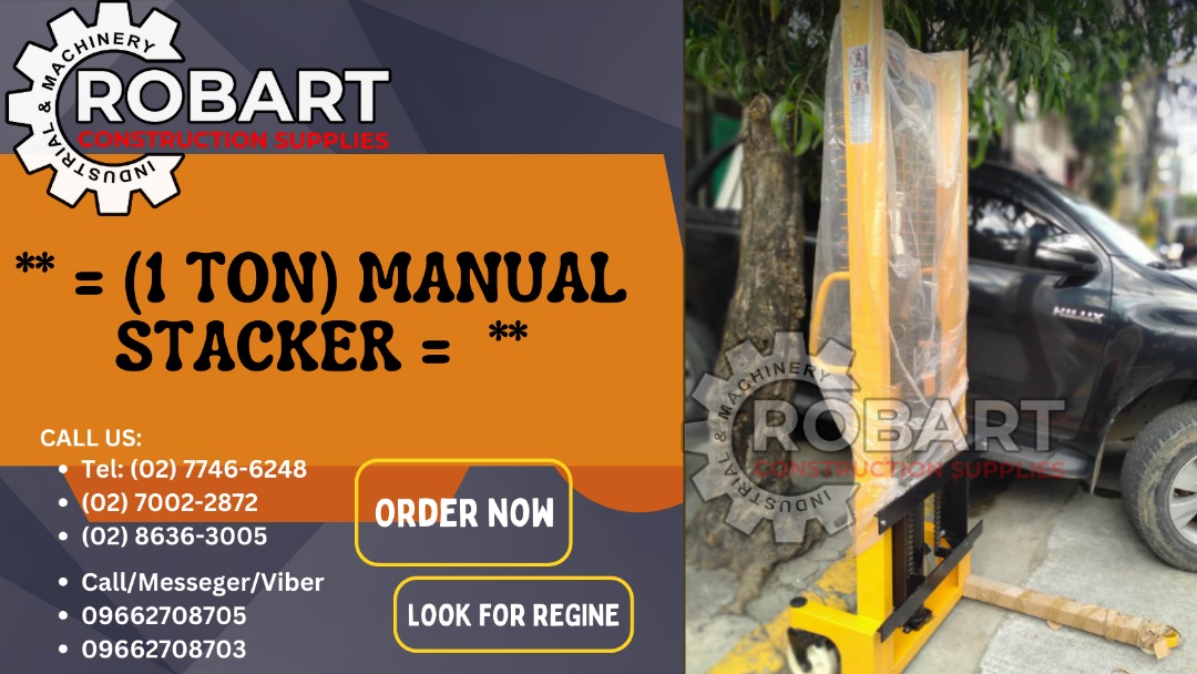 1 TON) MANUAL STACKER = **, Commercial & Industrial, Construction Tools ...