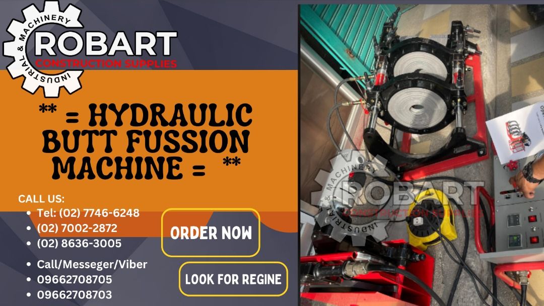 HYDRAULIC BUTT FUSSION MACHINE = **, Commercial & Industrial ...