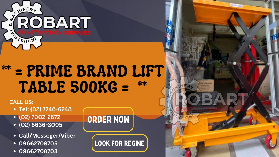 PRIME BRAND LIFT TABLE 500KG = **, Commercial & Industrial, Construction Tools & Equipment on ...