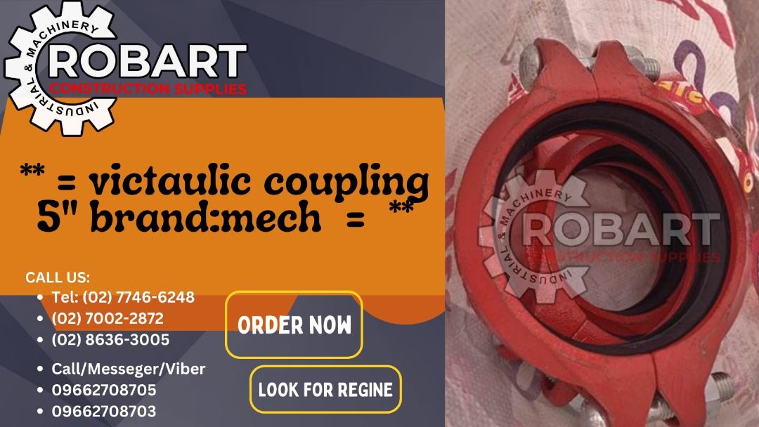 victaulic coupling 5" brand:mech = **, Commercial & Industrial ...