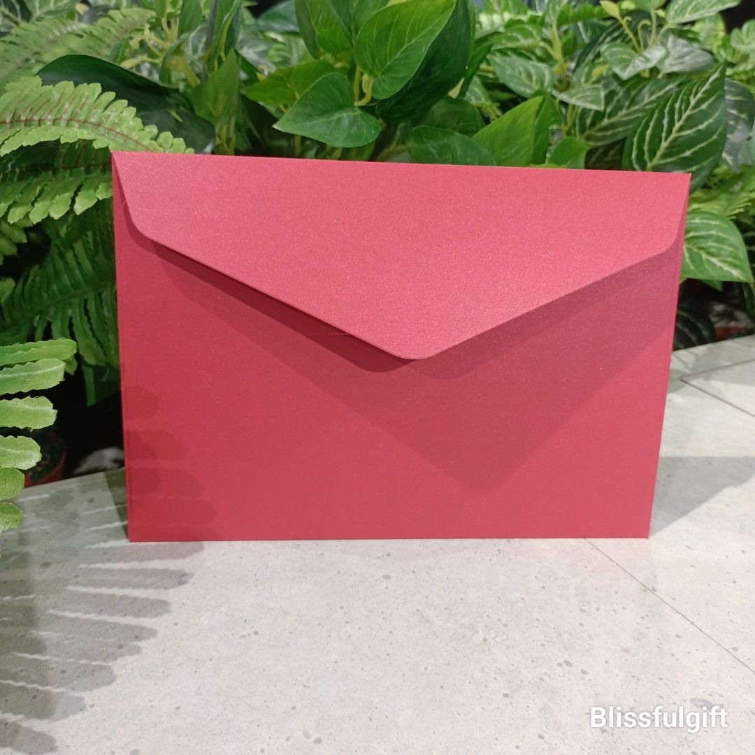 A5 Thick Quality 25pcs Cardstock Pearlescent Envelope 23x16cm Wedding ...