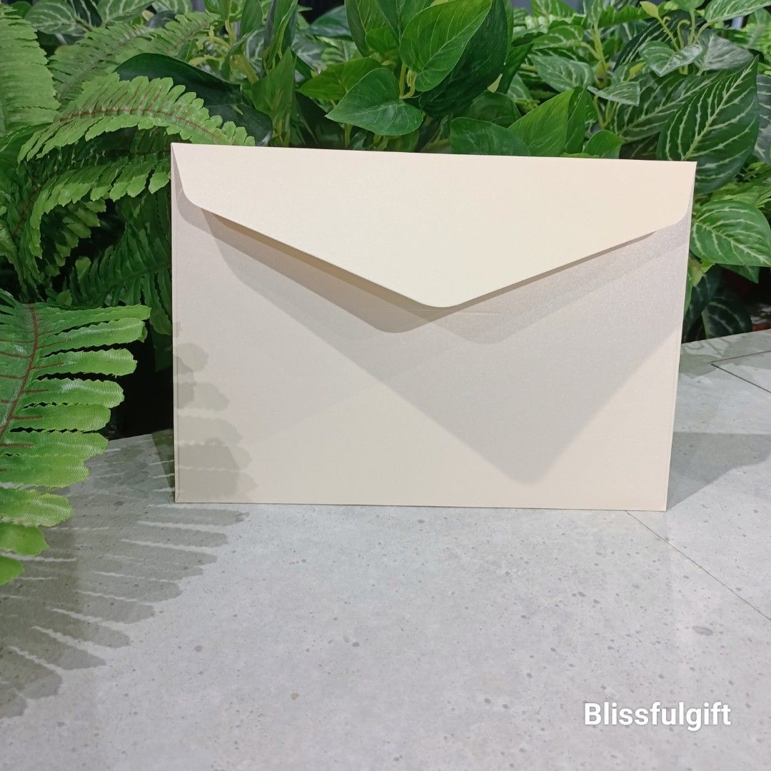 A5 Thick Quality 25pcs Cardstock Pearlescent Envelope 23x16cm Wedding ...