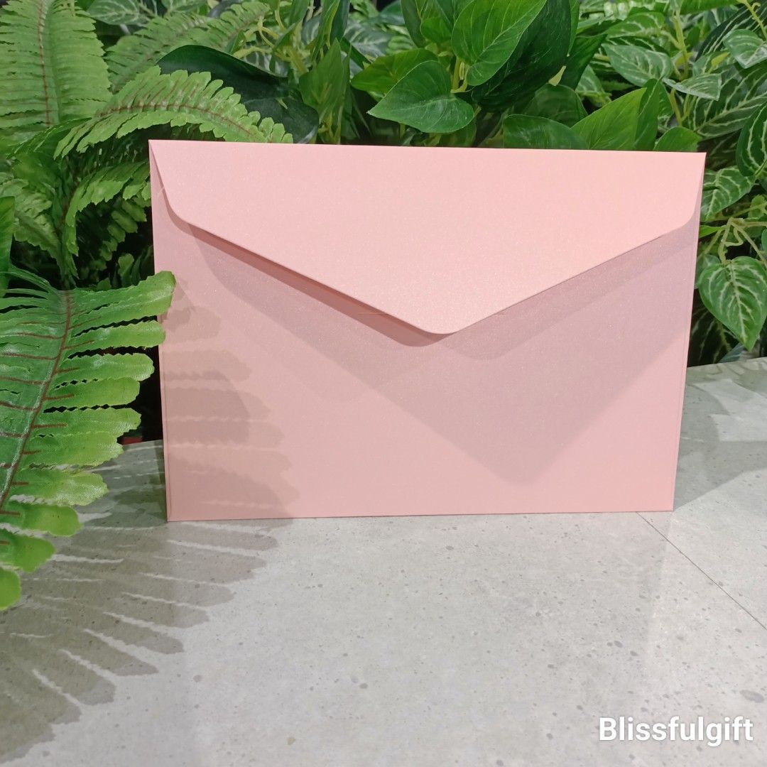 A5 Thick Quality 25pcs Cardstock Pearlescent Envelope 23x16cm Wedding ...