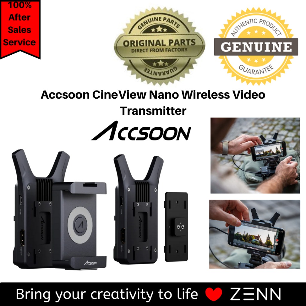 Accsoon CineView Nano Wireless Video Transmitter, Photography ...