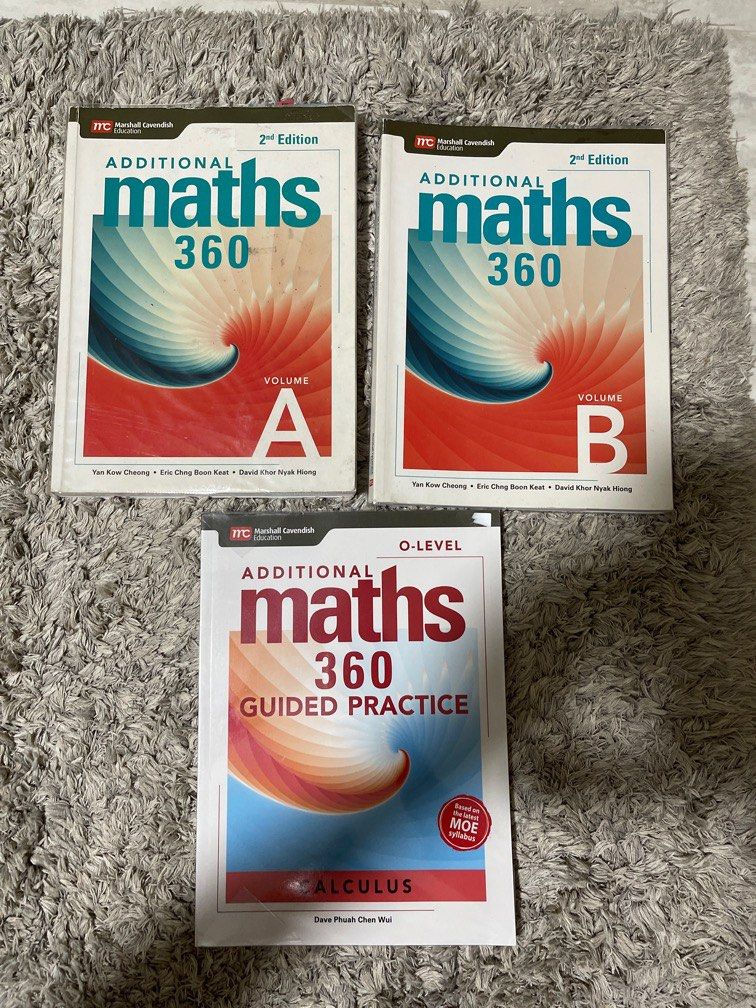 Additional Maths 360 Vol A and B, Hobbies & Toys, Books & Magazines, Textbooks on Carousell